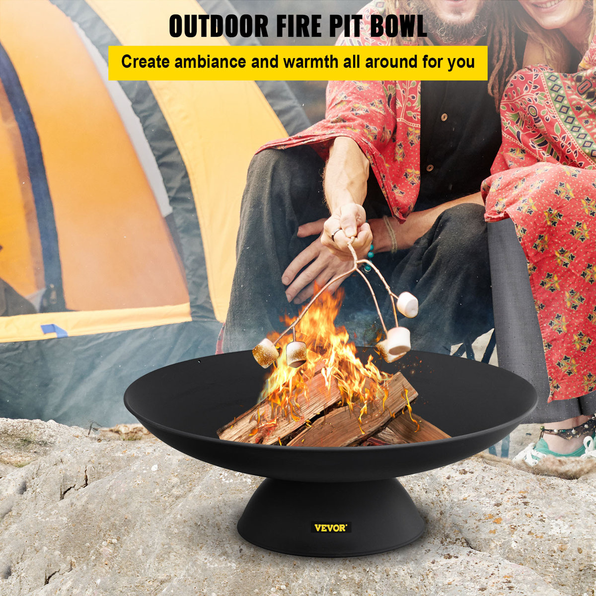 VEVOR 30'' Round Iron Fire Pit Accessory | Wayfair