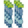 Eureka Classroom Blue Harmony Mandala Extra Wide Deco Trim Classroom ...