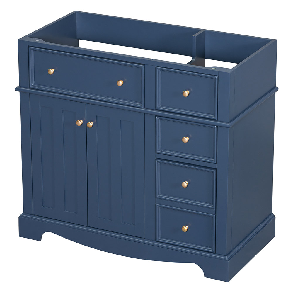 Winston Porter Bathroom Vanity without Basin Sink Freestanding Vanity ...