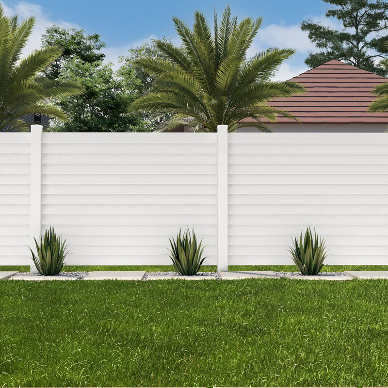 Barrette Outdoor Living 6 ft. H x 6 ft. W Louvered Fence Panel | Wayfair
