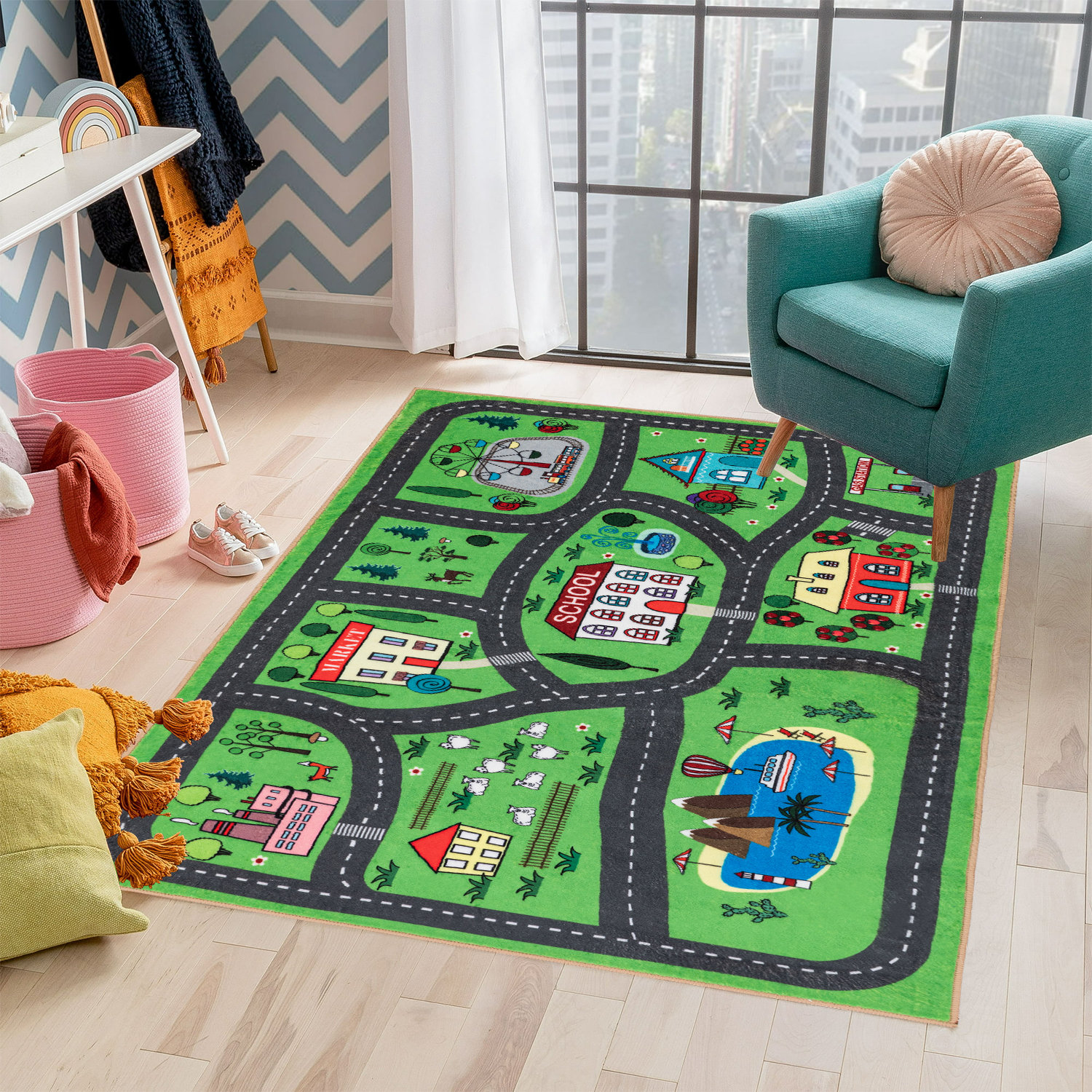 JML Rectangle Polyester Rug | Wayfair
