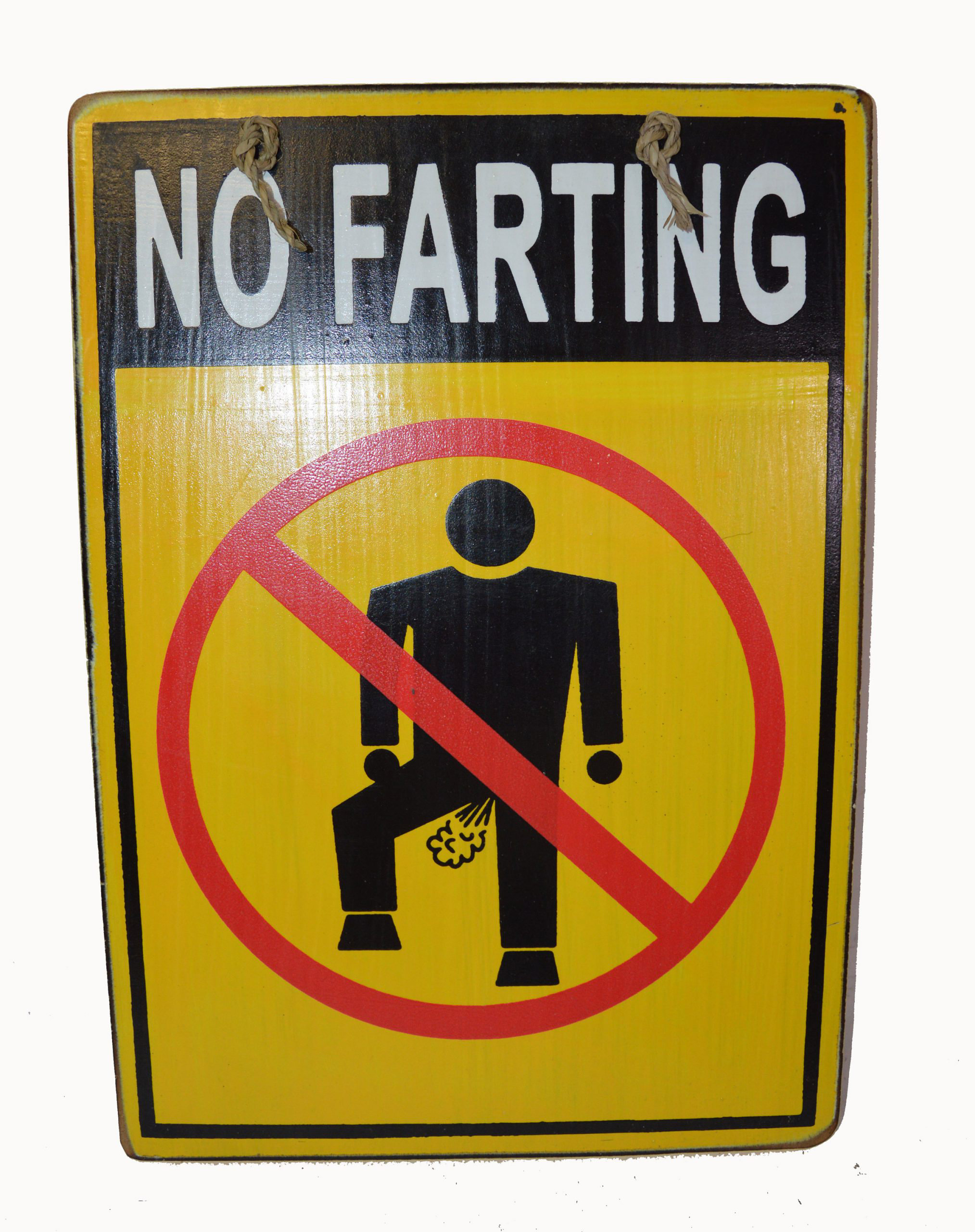 World Bazzar Hand Carved Wooden No Farting Hilarious Funny Gag Gift ...