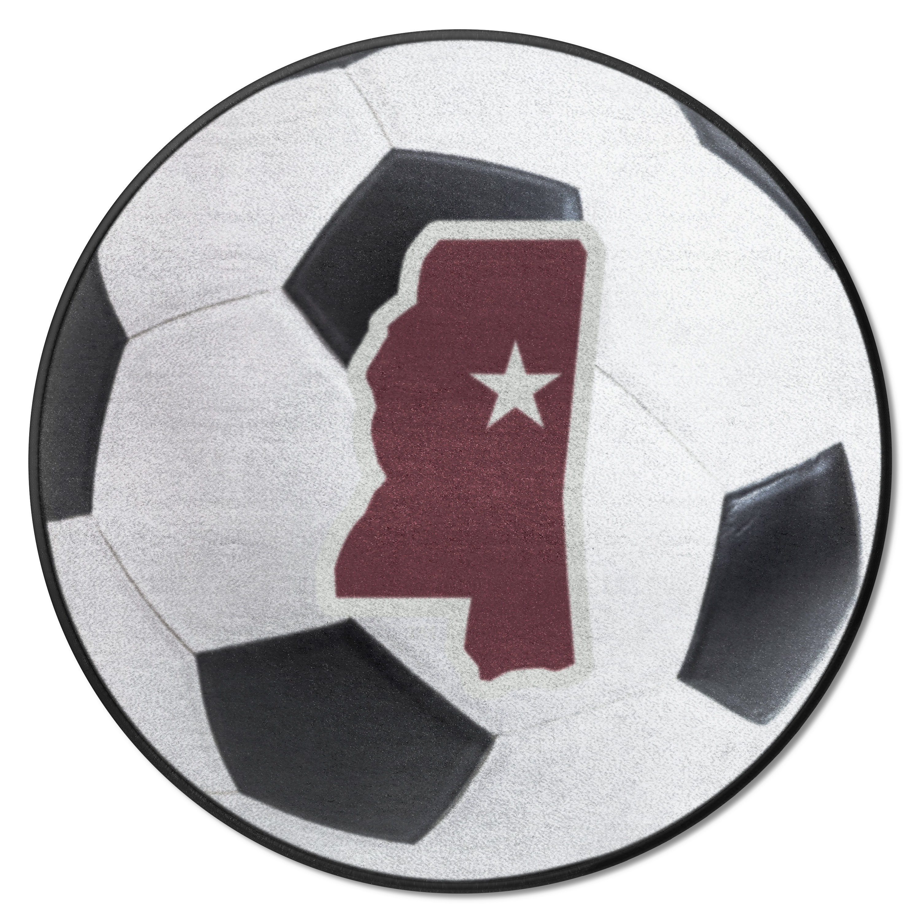 FANMATS Mississippi State_Mississippi State Bulldogs Soccer Ball Rug ...