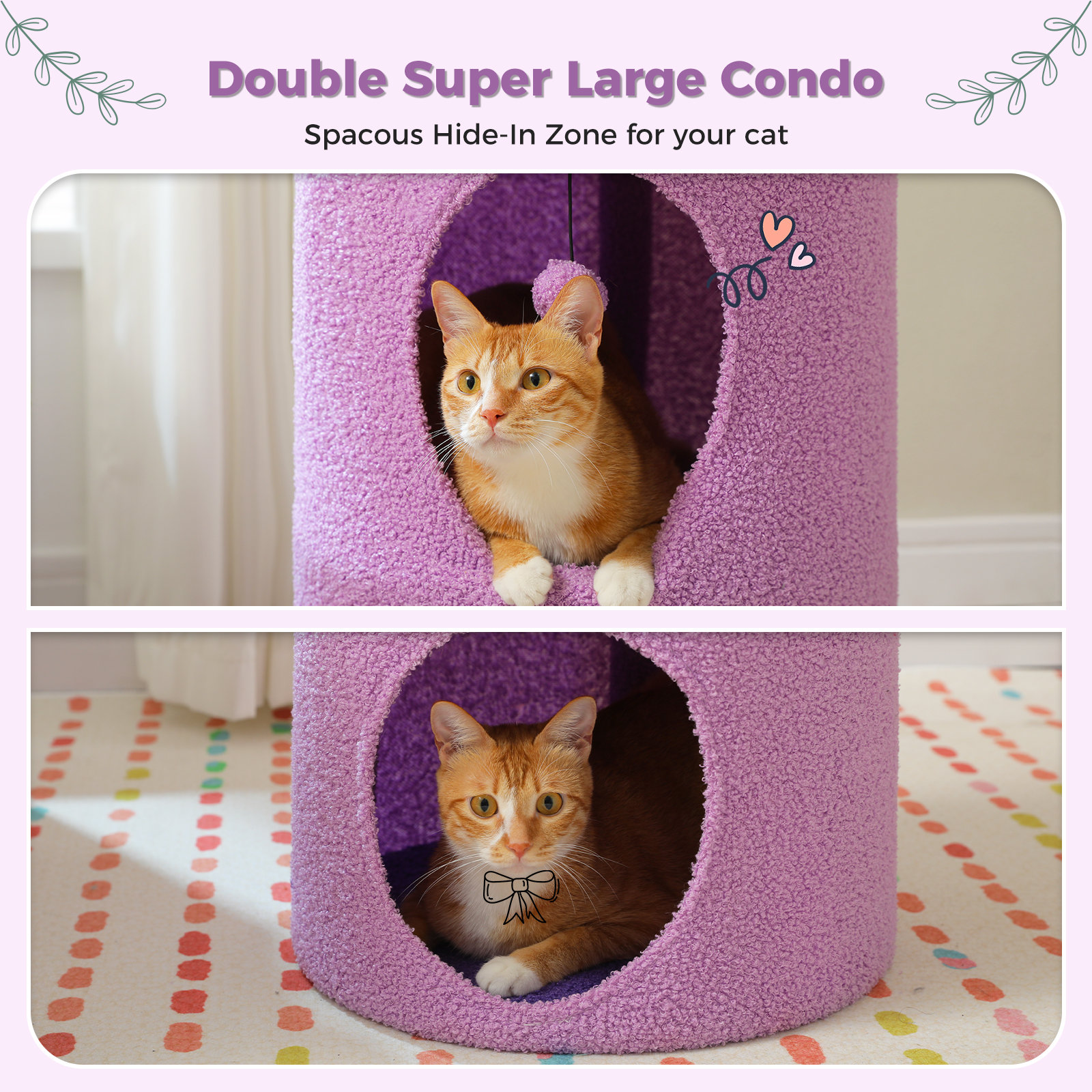 Tucker Murphy Pet™ Flower-Shaped Dome Cylindrical Brown Cat Tree | Wayfair