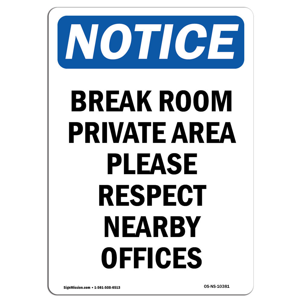 SignMission Break Room Private Area Please Sign | Wayfair