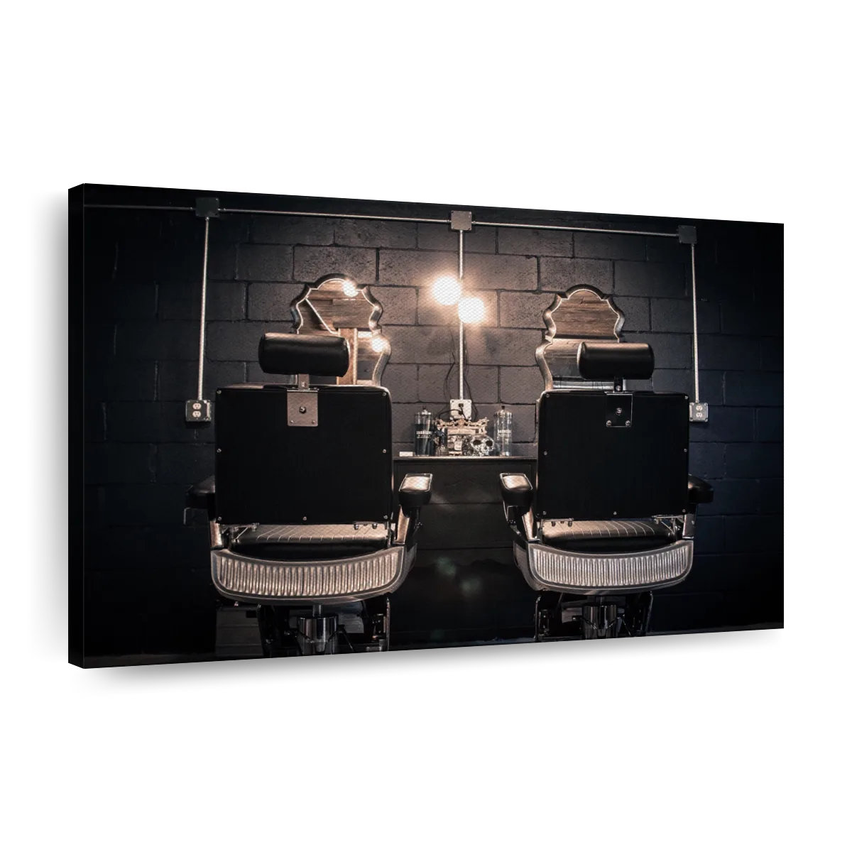 Ebern Designs Barber Shop Chairs On Canvas Print | Wayfair