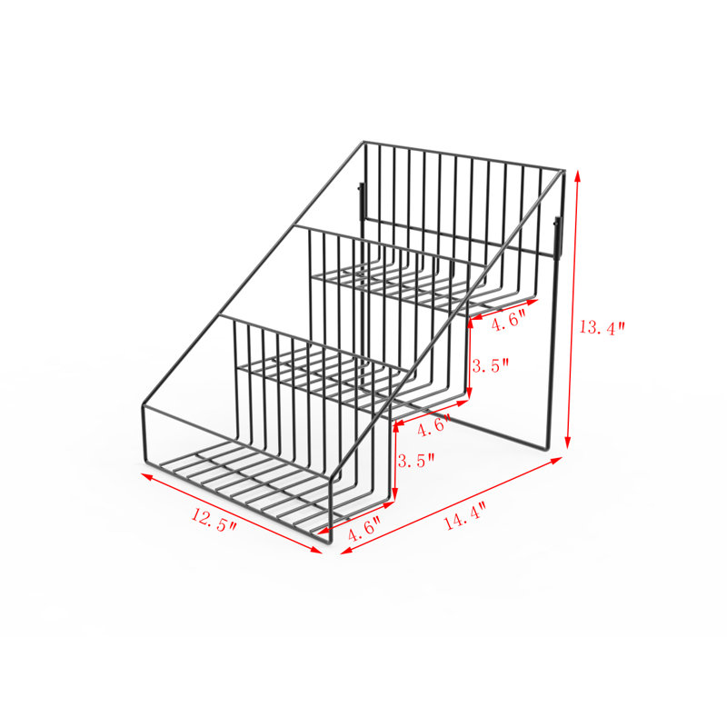 Prep & Savour Wire Store Fixture Countertop Retail Display Rack Tiers ...
