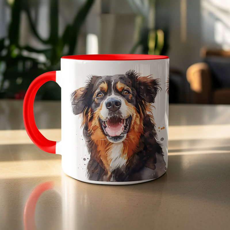 East Urban Home Set of 2 – Bernese Mountain Dog Design 11oz Coffee Mug ...