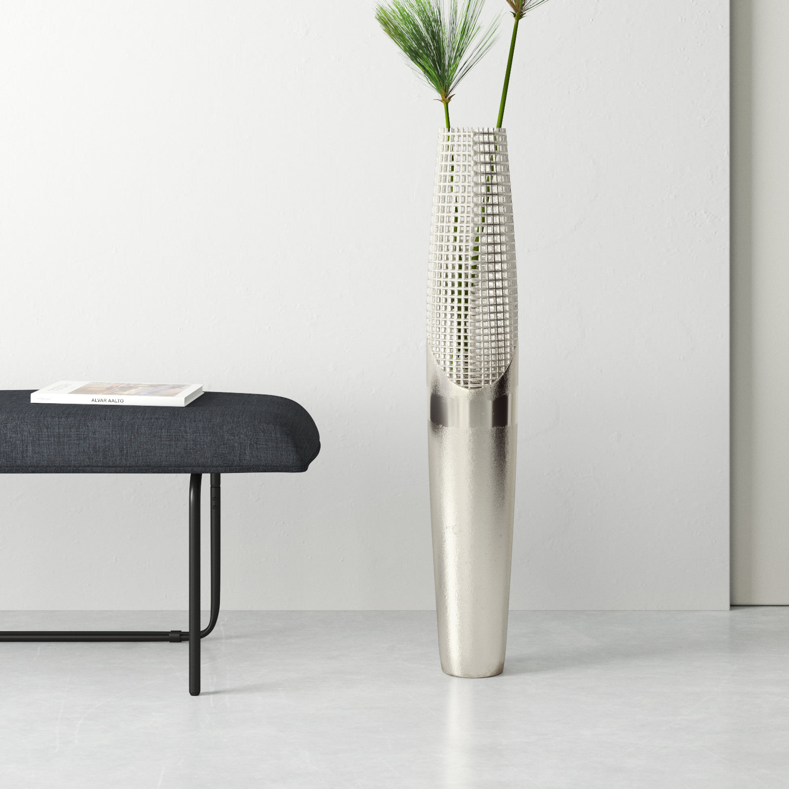 Wade Logan® Arionne Aluminum Floor Vase & Reviews | Wayfair