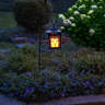 Longshore Tides Vanessa Black Solar Lantern with Shepherd's Hook ...