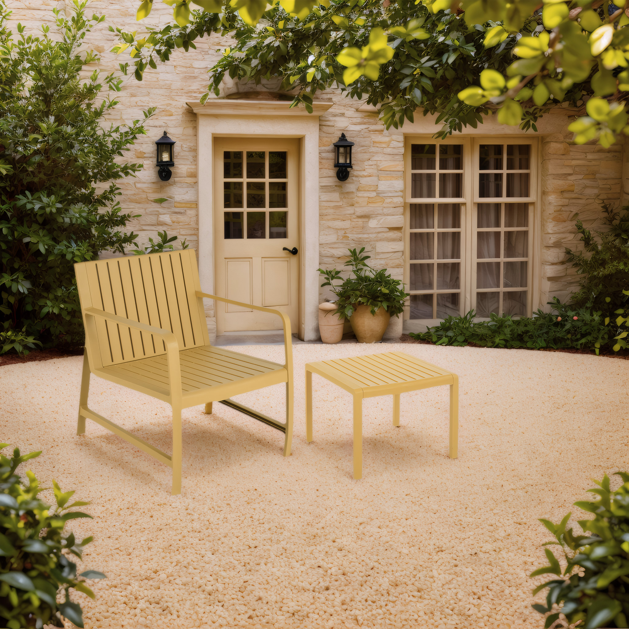 George Oliver Waterproof Patio Furniture Set - 2-Piece Indoor/Outdoor ...