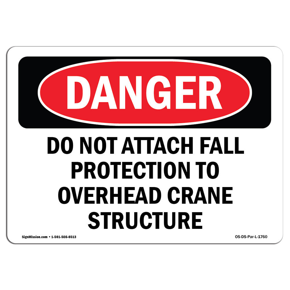 SignMission Plaque de protection contre les chutes «Do Not Attach ...