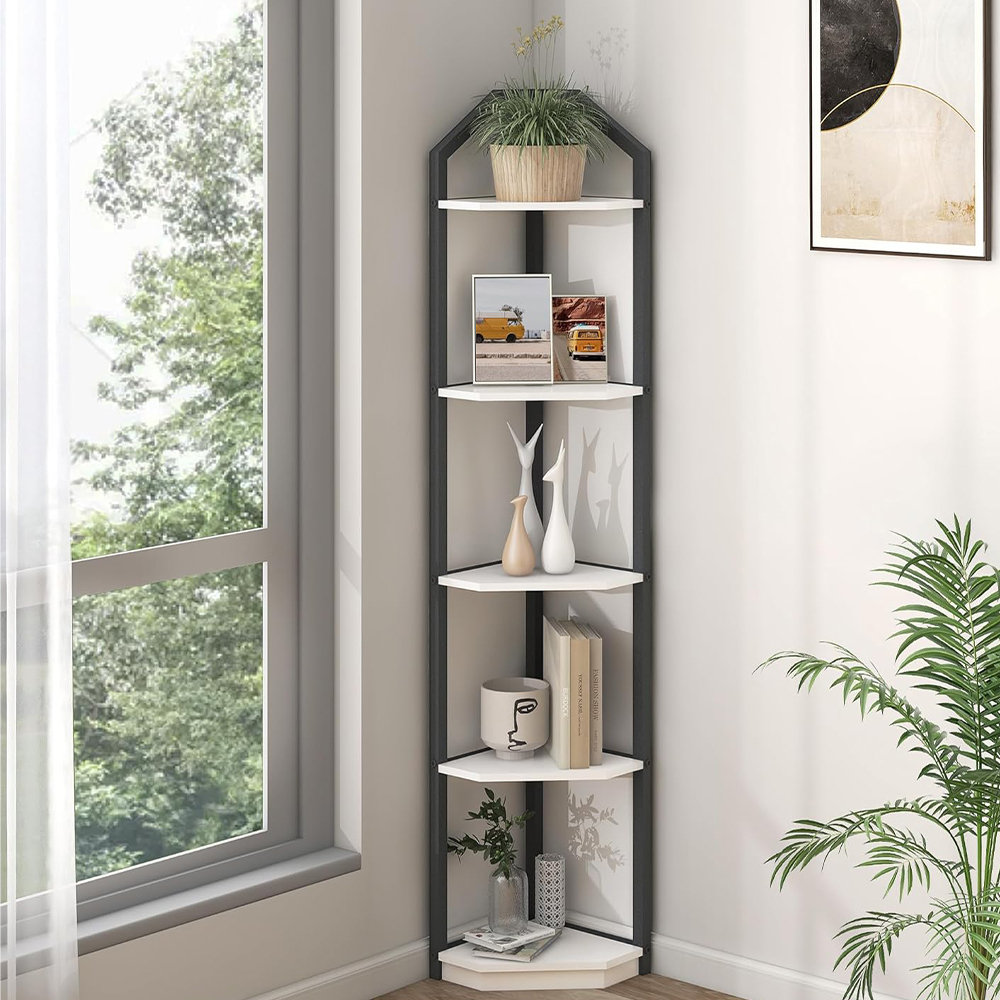 Hokku Designs Zamien Metal Corner Shelf | Wayfair