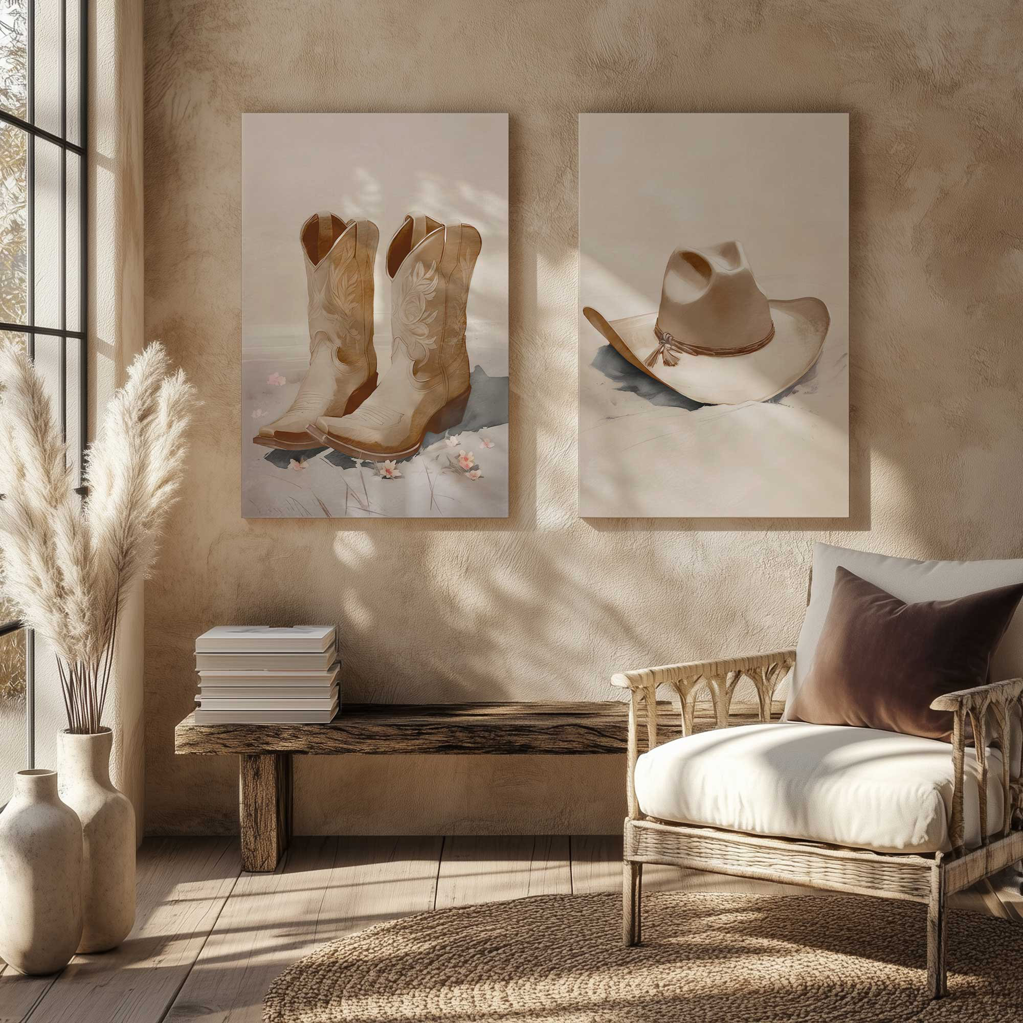 One Allium Way® Sandy Cowboy Essentials Set of 2 | Wayfair