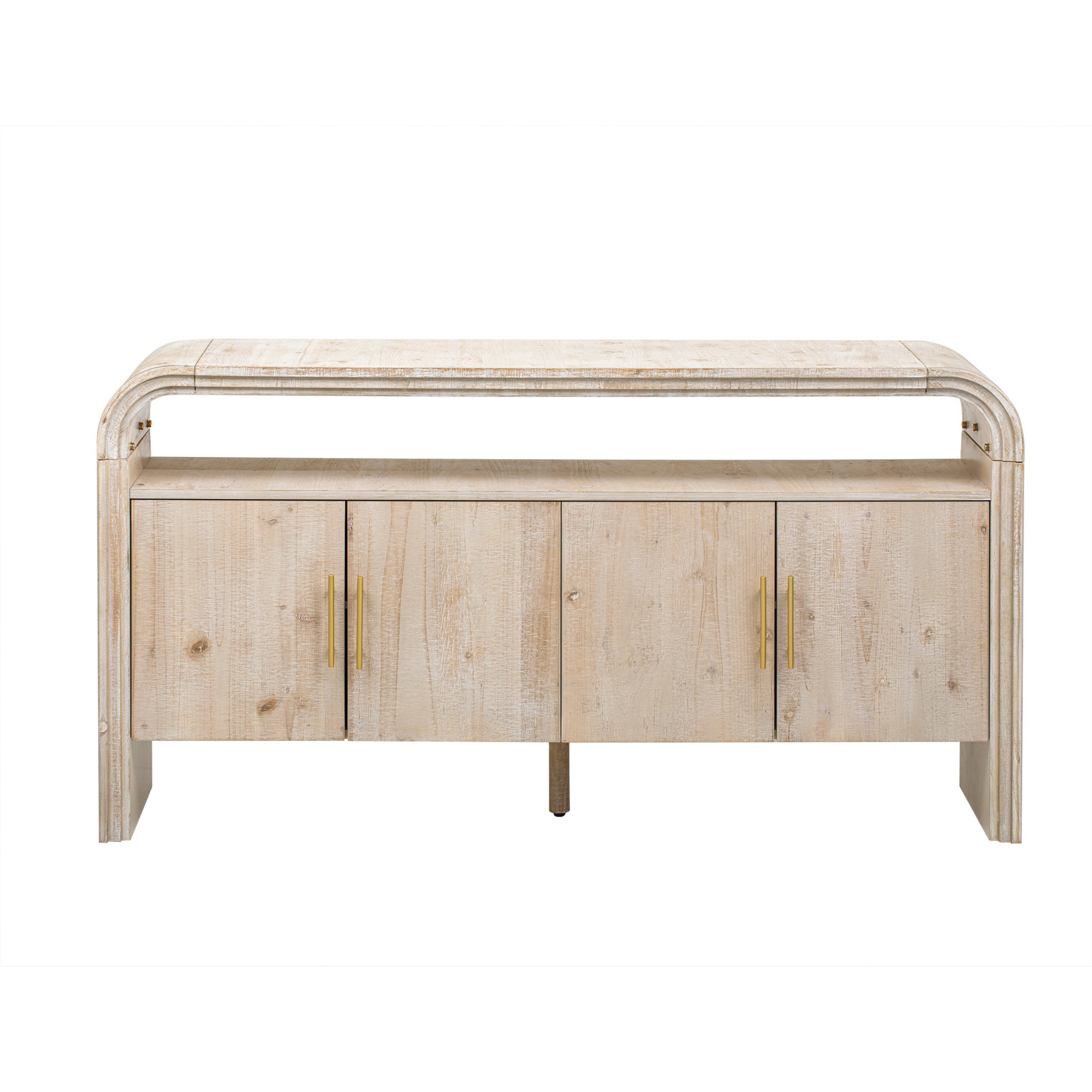 Gracie Oaks Fir Veneer Elegant Console Table | Wayfair