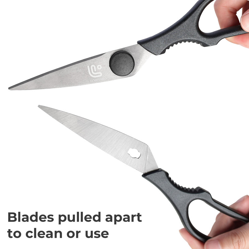Linoroso Kitchen Scissors Heavy Duty Kitchen Shears With Magnetic ...