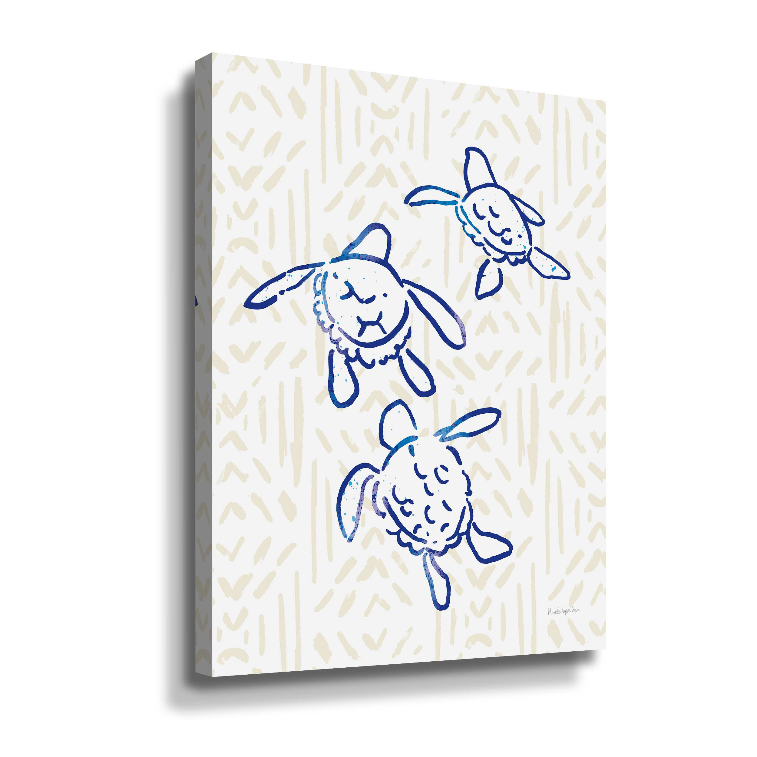 Bay Isle Home™ Salty Waves VI - Wrapped Canvas Print | Wayfair