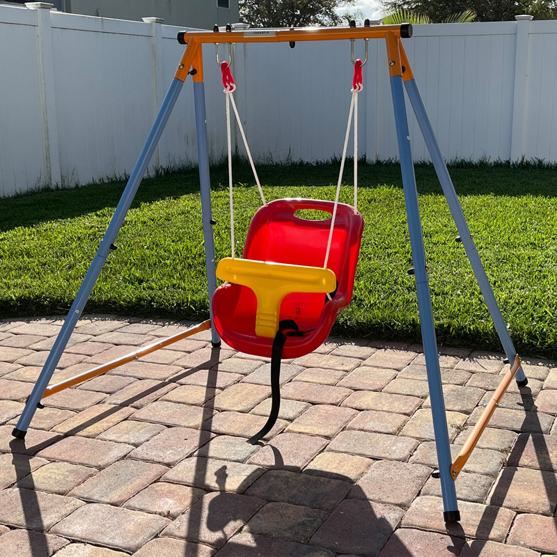Panarciss Metal Swing Set with 1 Swing(s) | Wayfair