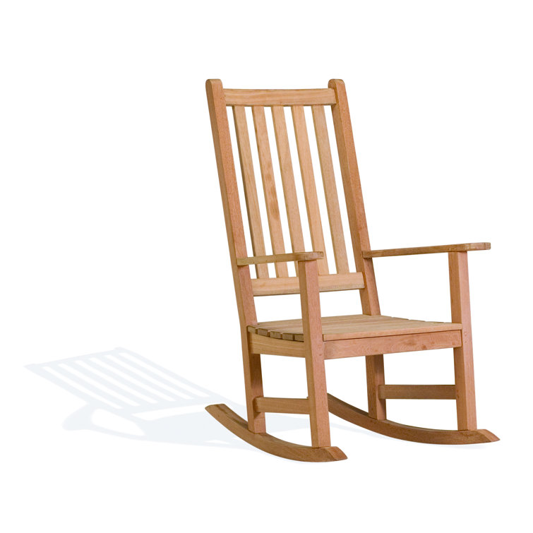 Oxford Garden Teak Outdoor Rocker Chair & Reviews | Wayfair