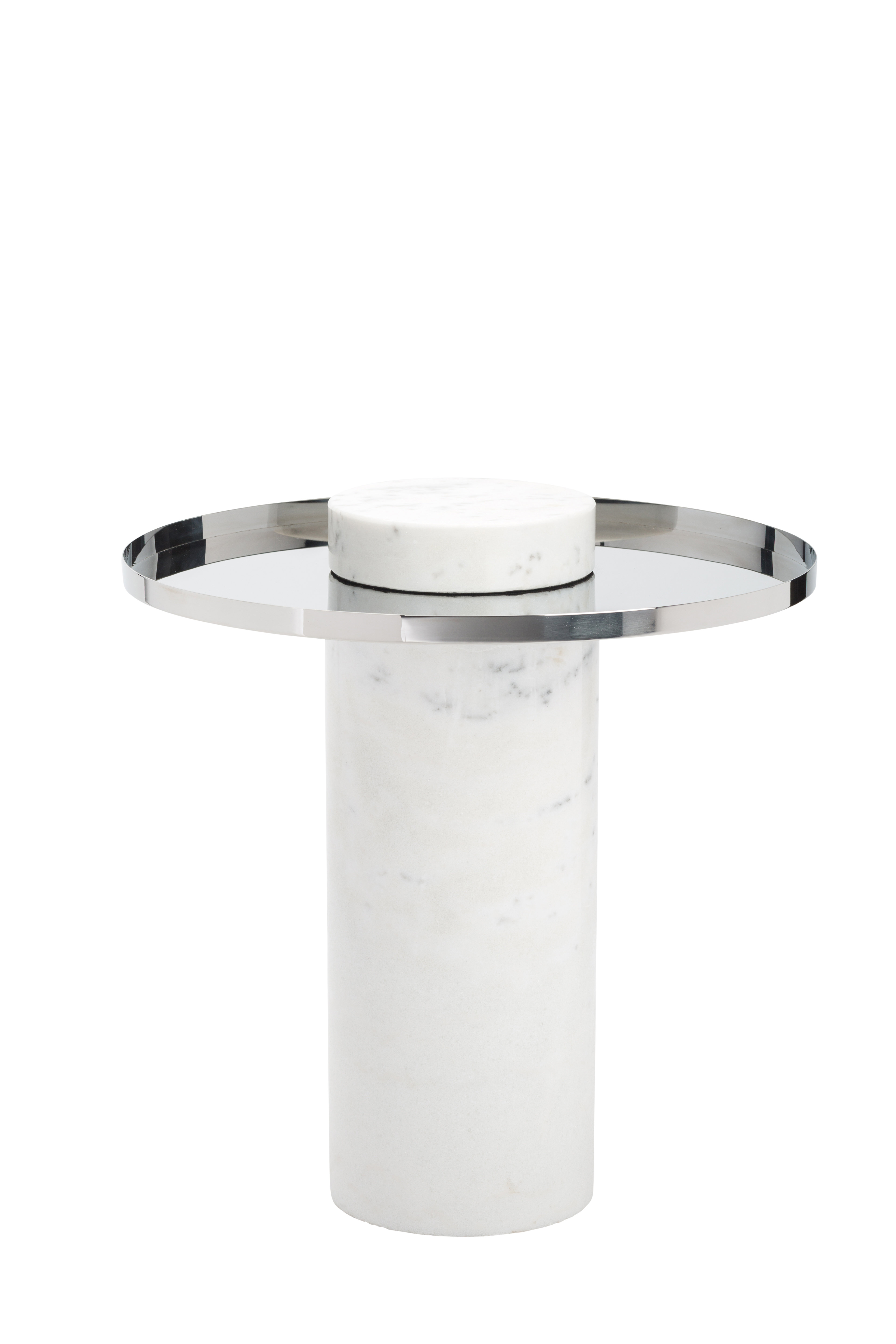 Nuevo Pillar Marble Top End Table | Wayfair