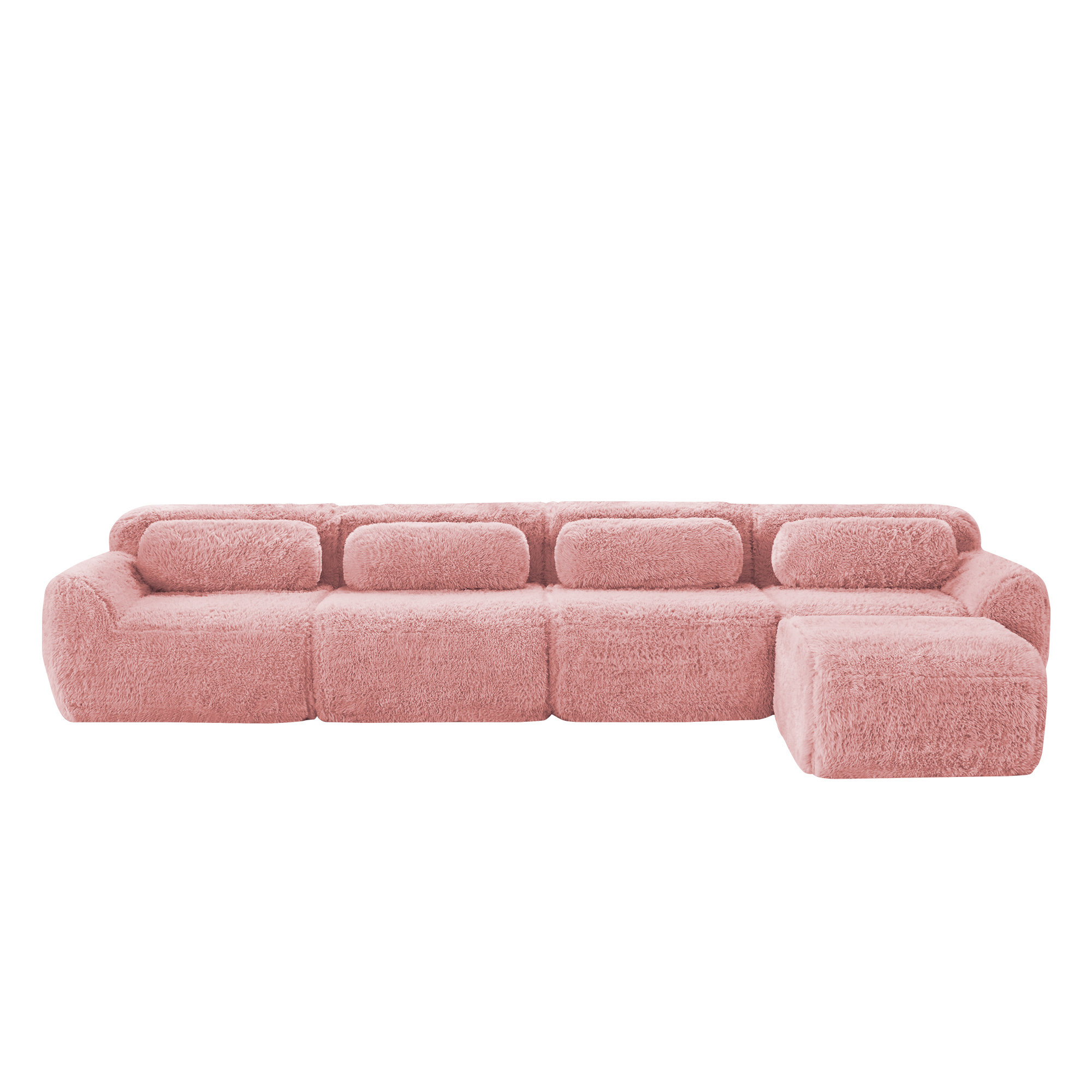 Ivy Bronx 4-seater L-shaped Bone-free Sofa | Wayfair
