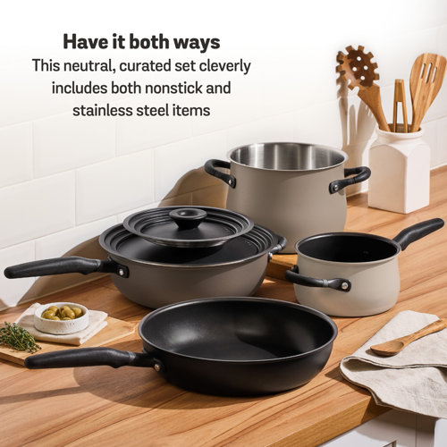 Meyer Accent Series Nonstick And Stainless Steel Induction Cookware ...