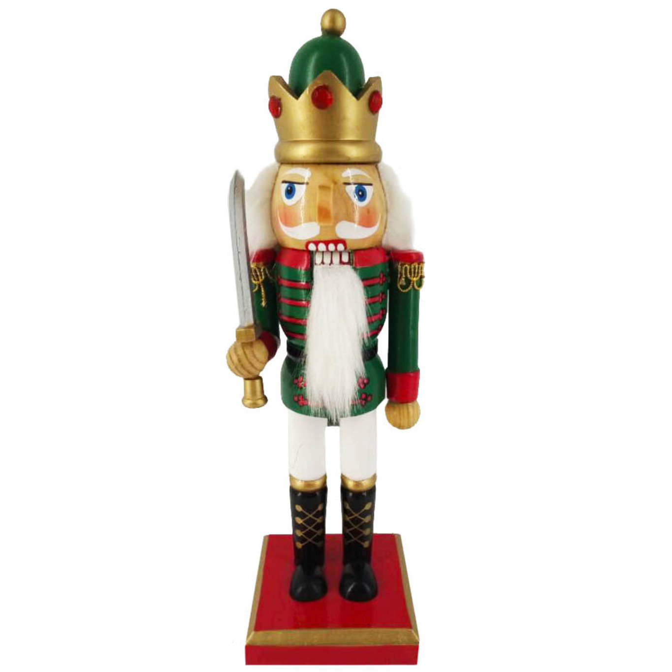The Holiday Aisle® Traditional King Nutcracker Green And Bejewelled ...