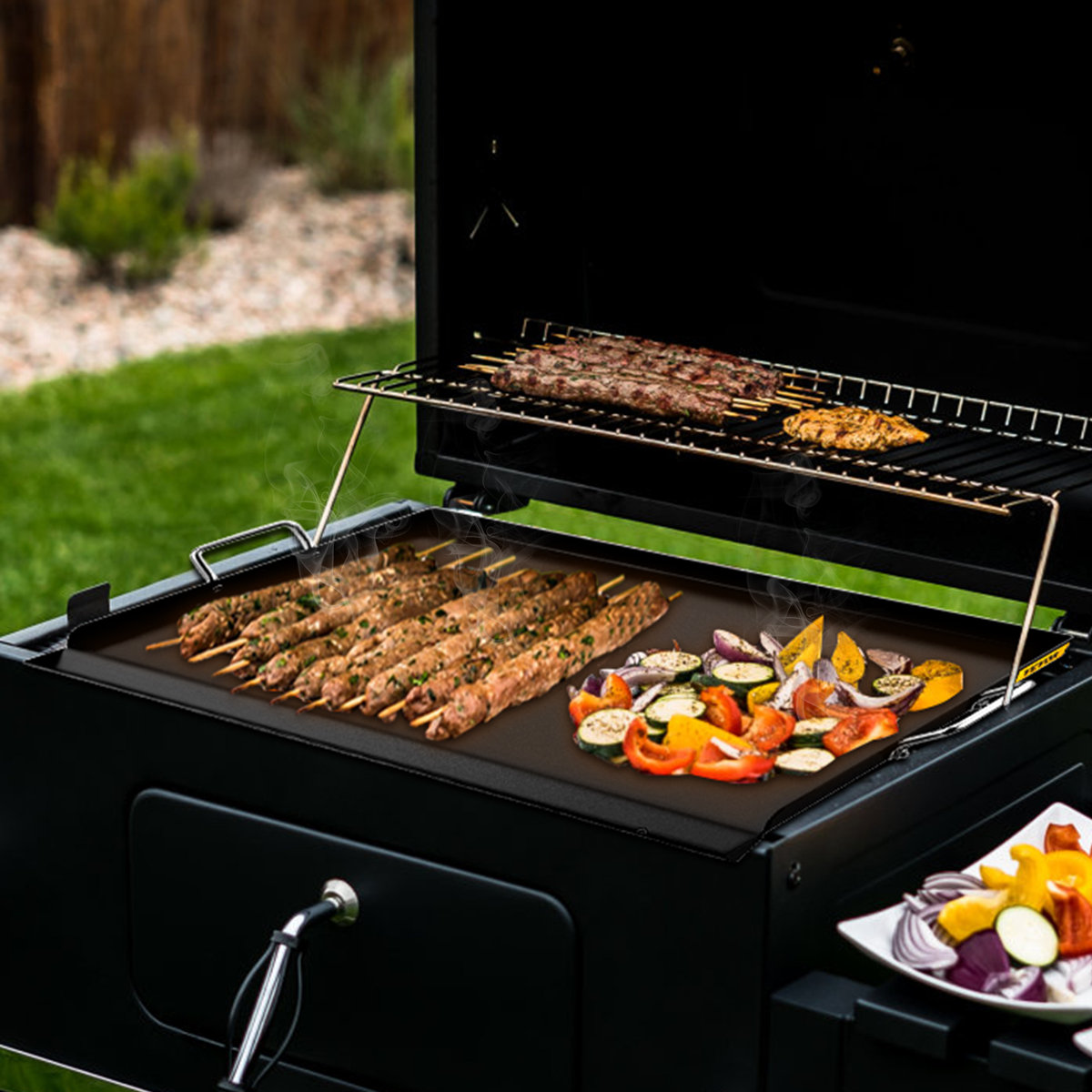 VEVOR Carbon Steel Griddle, Griddle Flat Top Plate, Griddle For BBQ ...