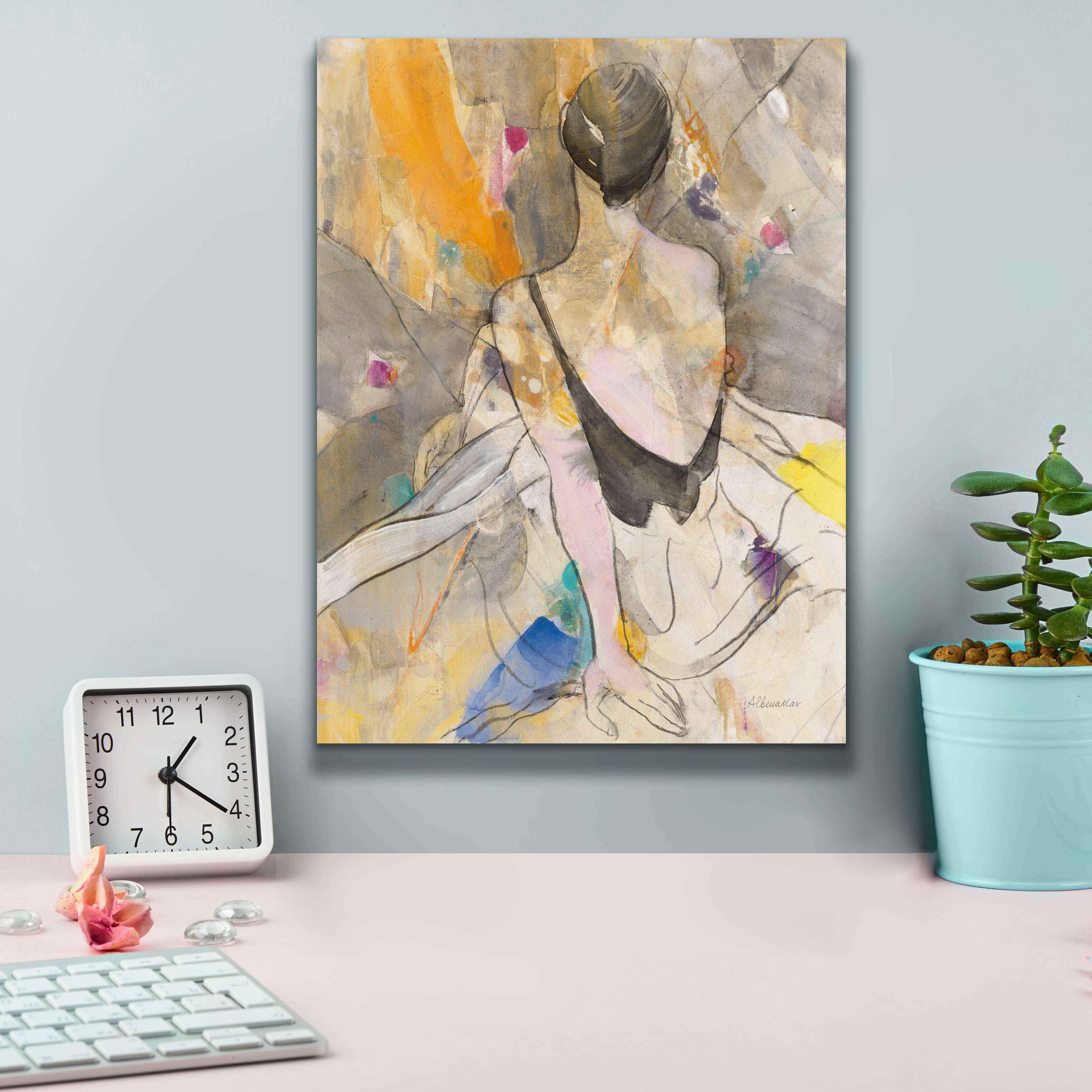 Epic Graffiti 'Ballerina 2' by Albena Hristova Canvas Wall Art | Wayfair