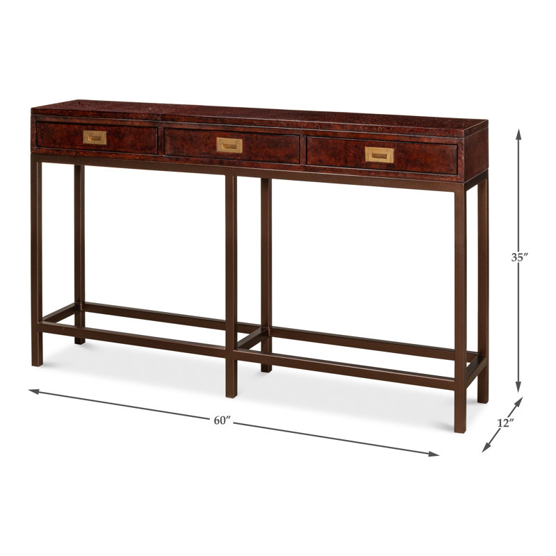 Astoria Grand Morais Embossed Console Table & Reviews | Wayfair