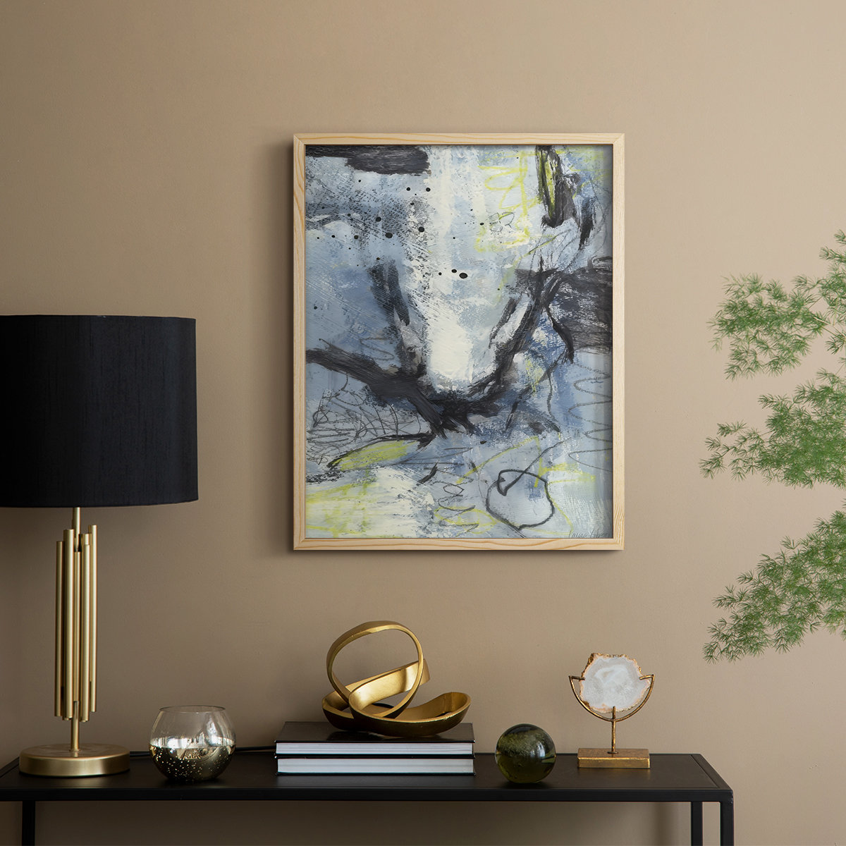 Wrought Studio™ My Mixed Emotions Framed Print - Solid Wood | Wayfair