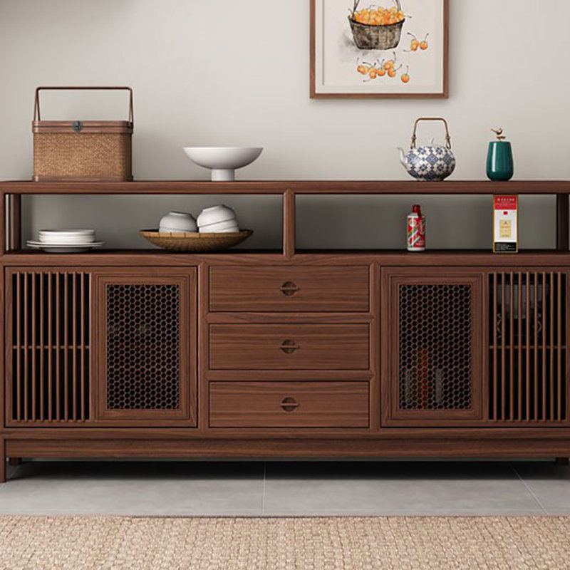 Ruthber Solutions New Chinese Style Zen Sideboard Solid Wood Furnitu ...