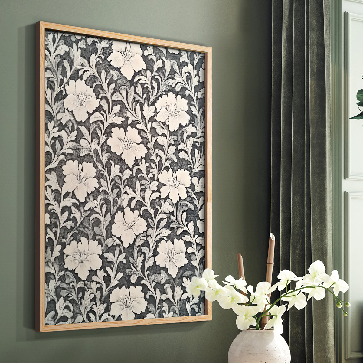 Fleur De Lis Living WM MORRIS Series DCCXXVI -Premium Framed Print ...