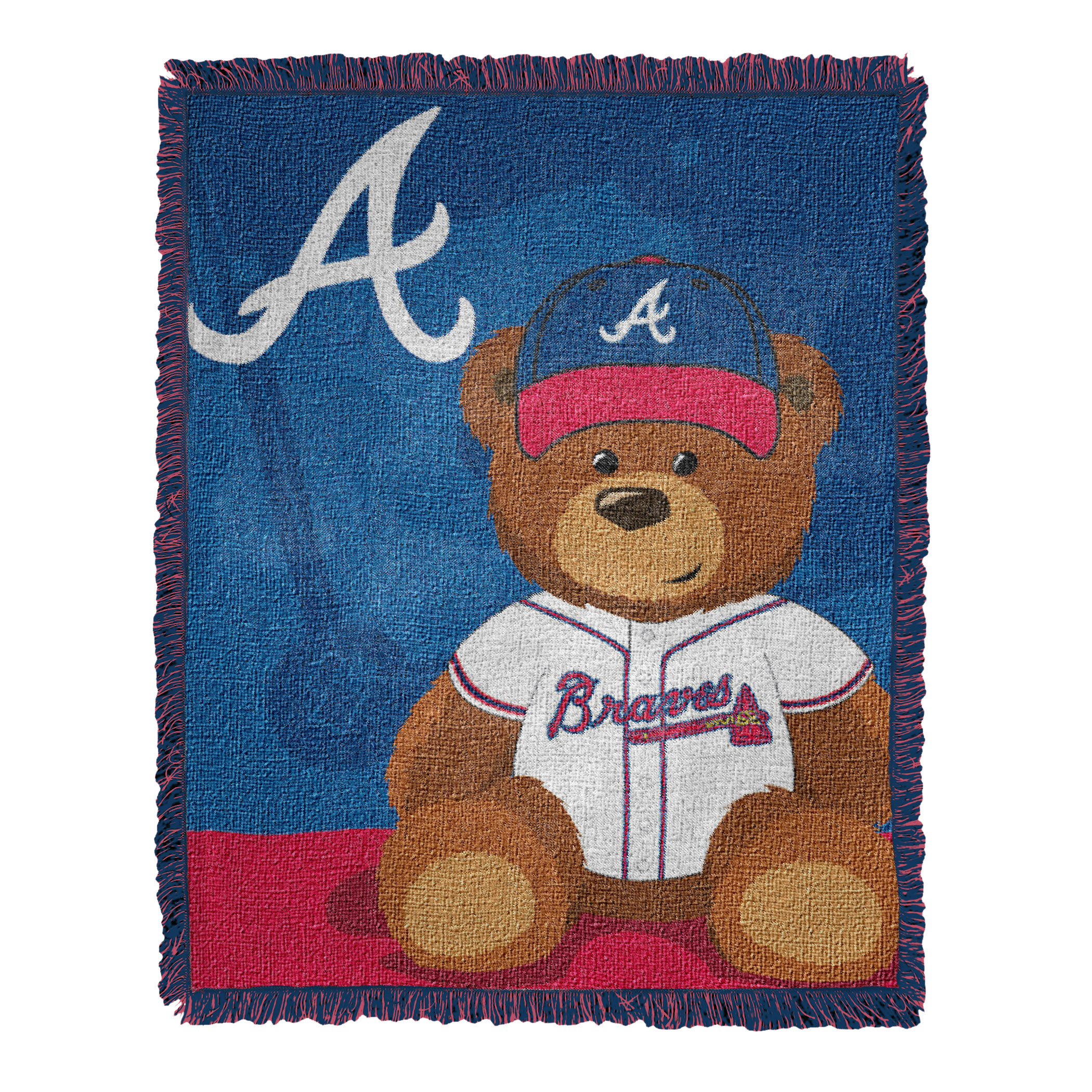 Northwest MLB Atlanta Braves Baby Throw Blanket, Field Bear, Cozy ...