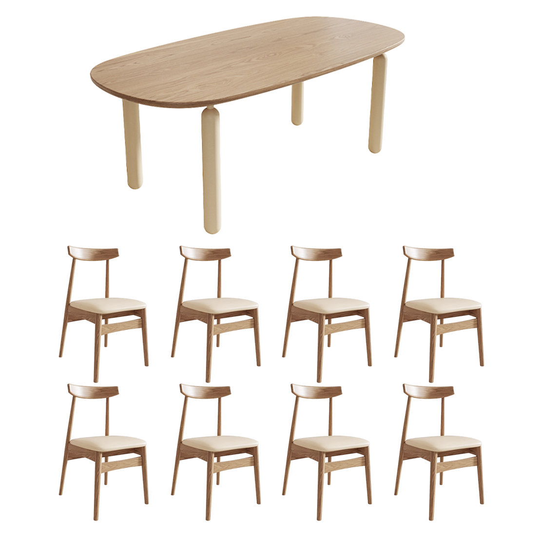 Greyleigh Creative log wind table and chairs - Wayfair Canada