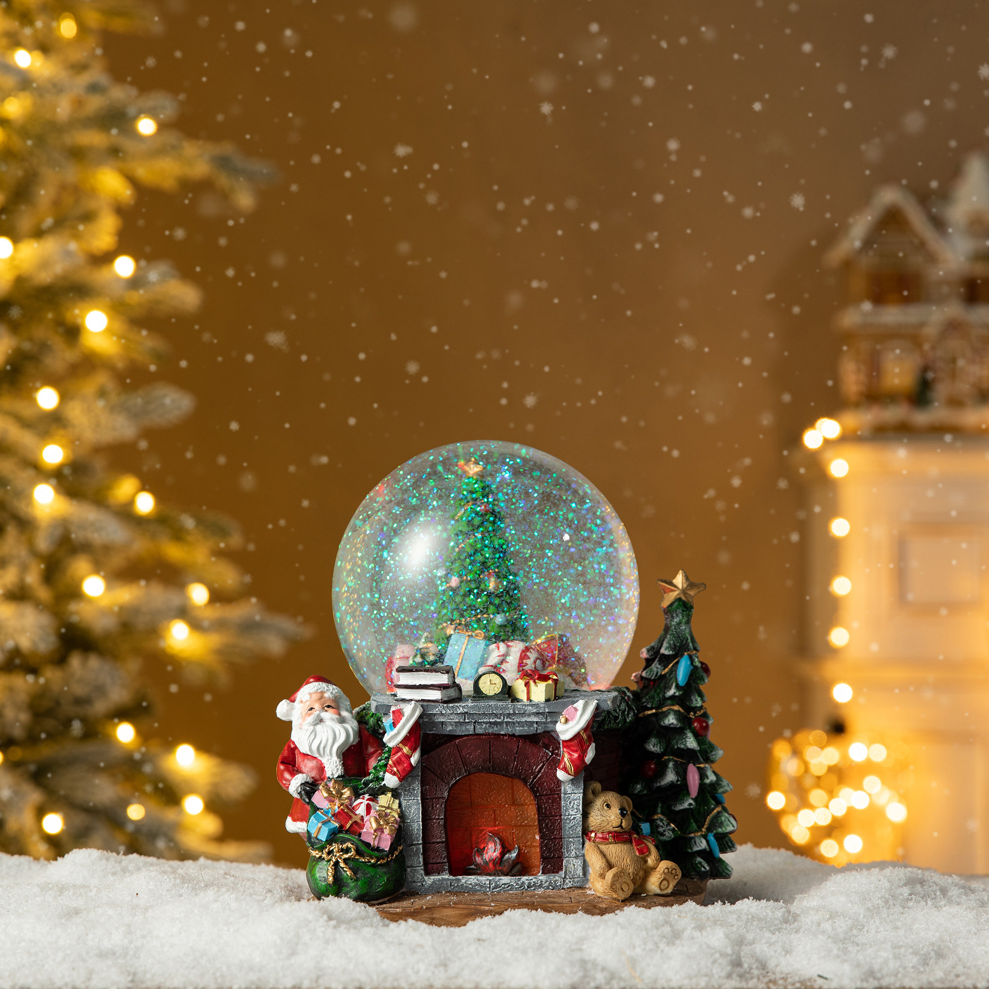 The Holiday Aisle® Christmas Resin Lighted Musical Christmas Tree On ...