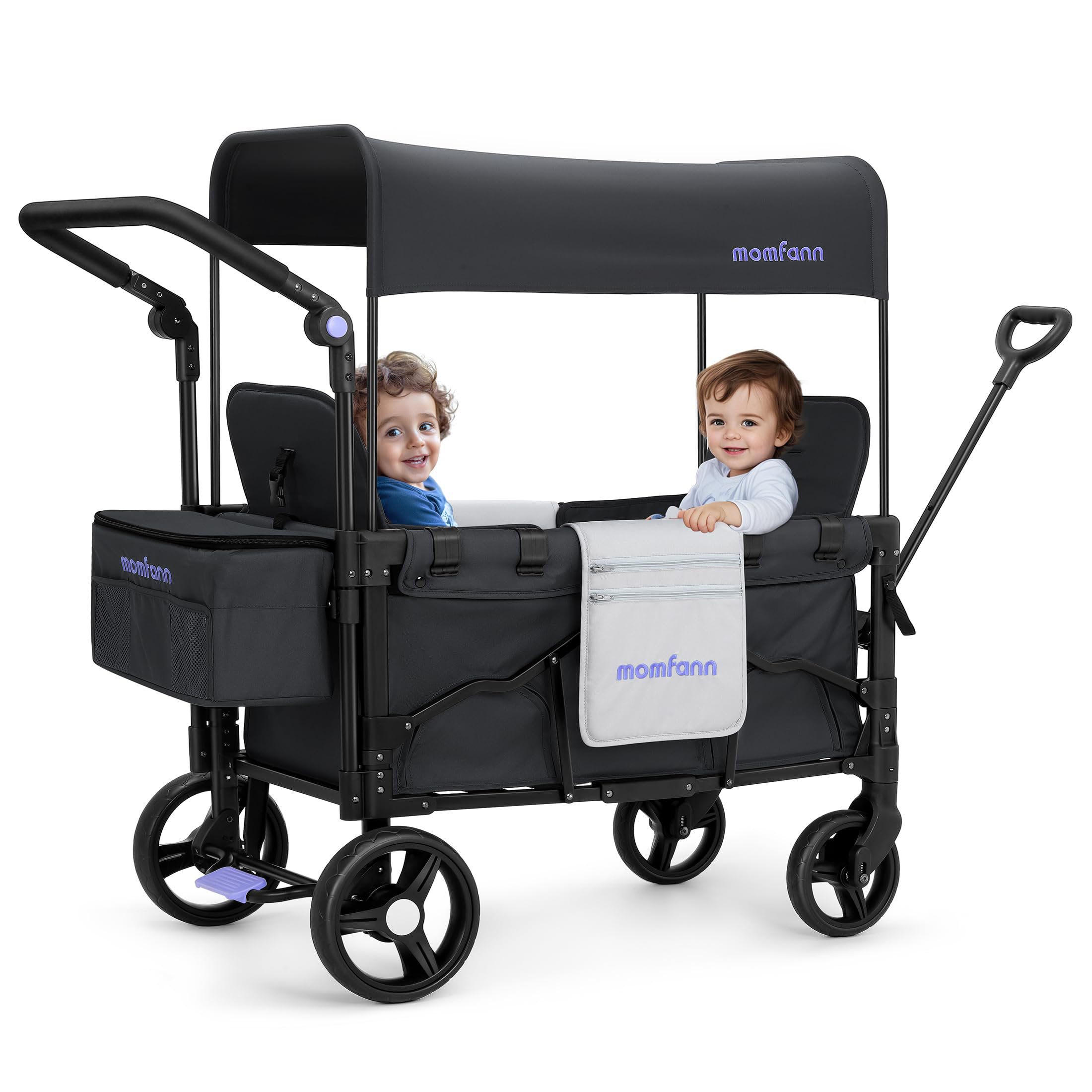 Fashion Finesse 3-In-1 Multifunctional Wagon,Side-Unzip Wagon Stroller ...