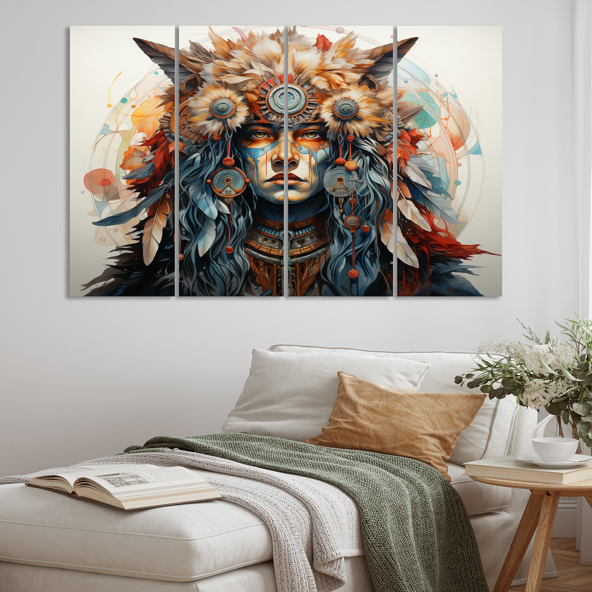 Union Rustic Native Art Visions Of Shamans I - Native American Wall Art ...