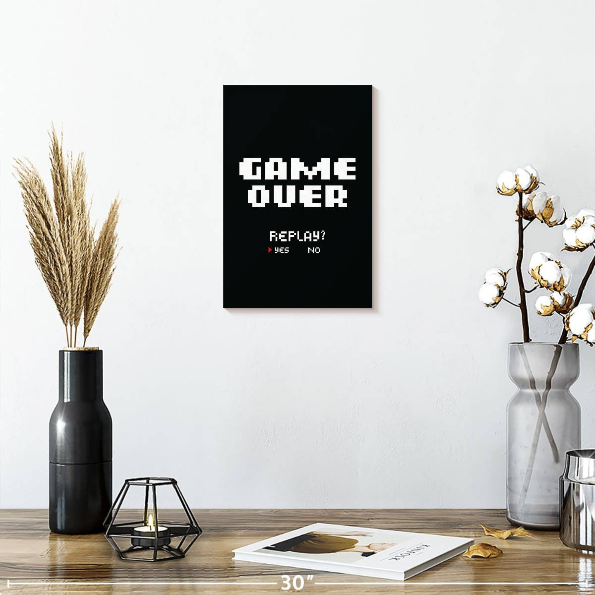 Trinx Kema Game Over Replay Wall Sign | Wayfair