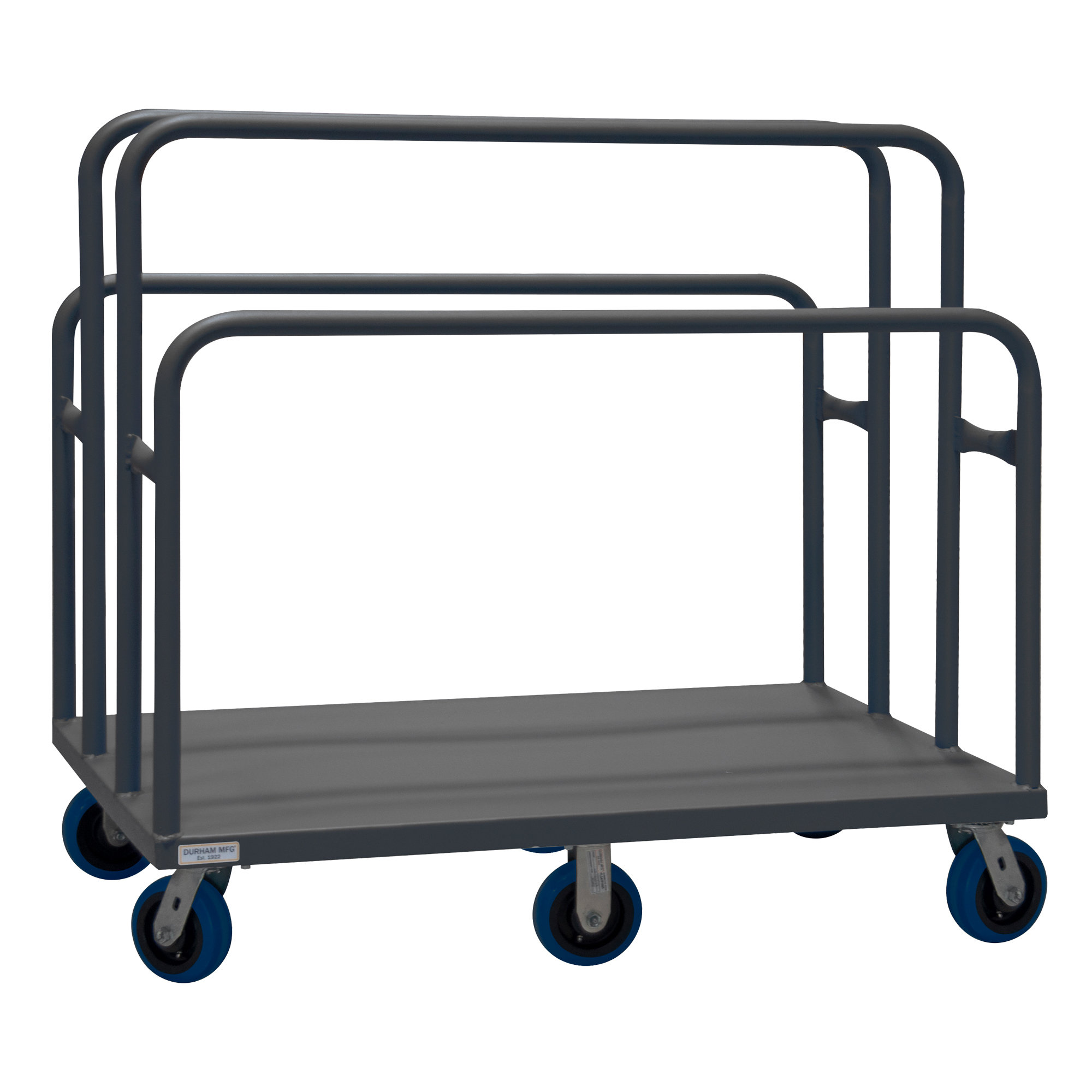 Durham Manufacturing 3600 lb. Capacity 4 Welded Dividers Platform Dolly ...
