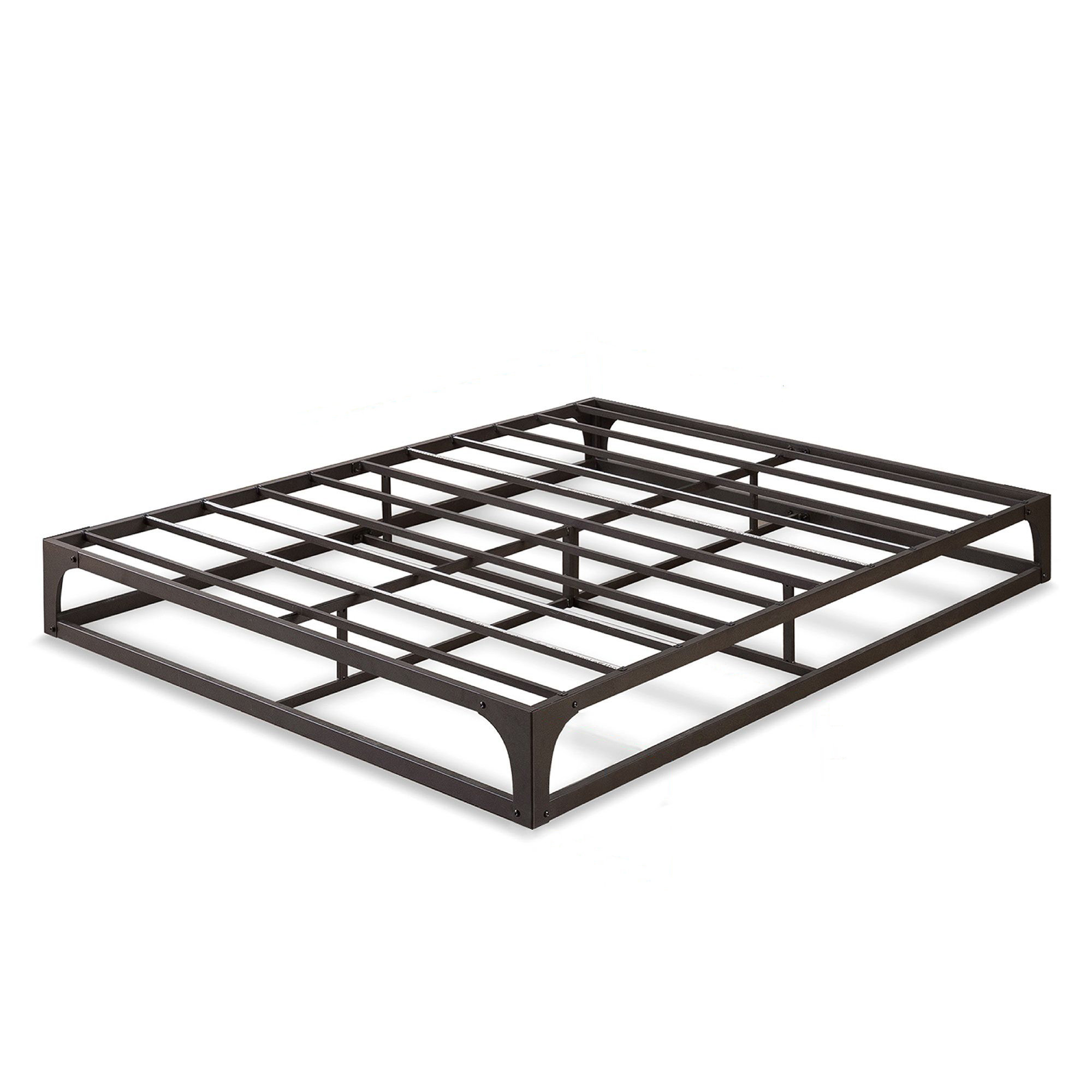 Mellow Ace of Base Metal Platform Low Profile Bed Frame, Hinged 12 Inch ...