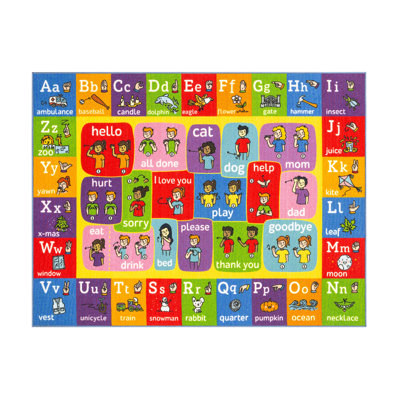 Zoomie Kids ABC Alphabet ASL Sign Language Learning Game Play Non Slip ...