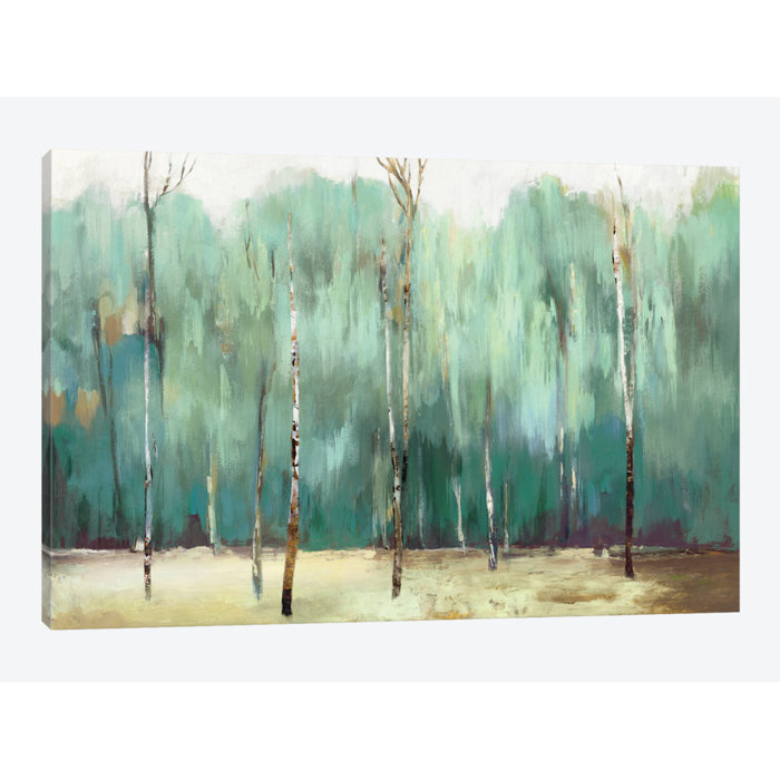 Bless international 'Teal Forest' Print on Canvas & Reviews | Wayfair