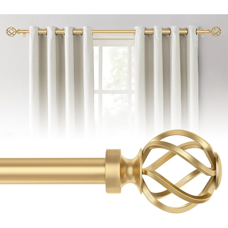 Mercer41 Adjustable Decorative Curtain Rod | Wayfair