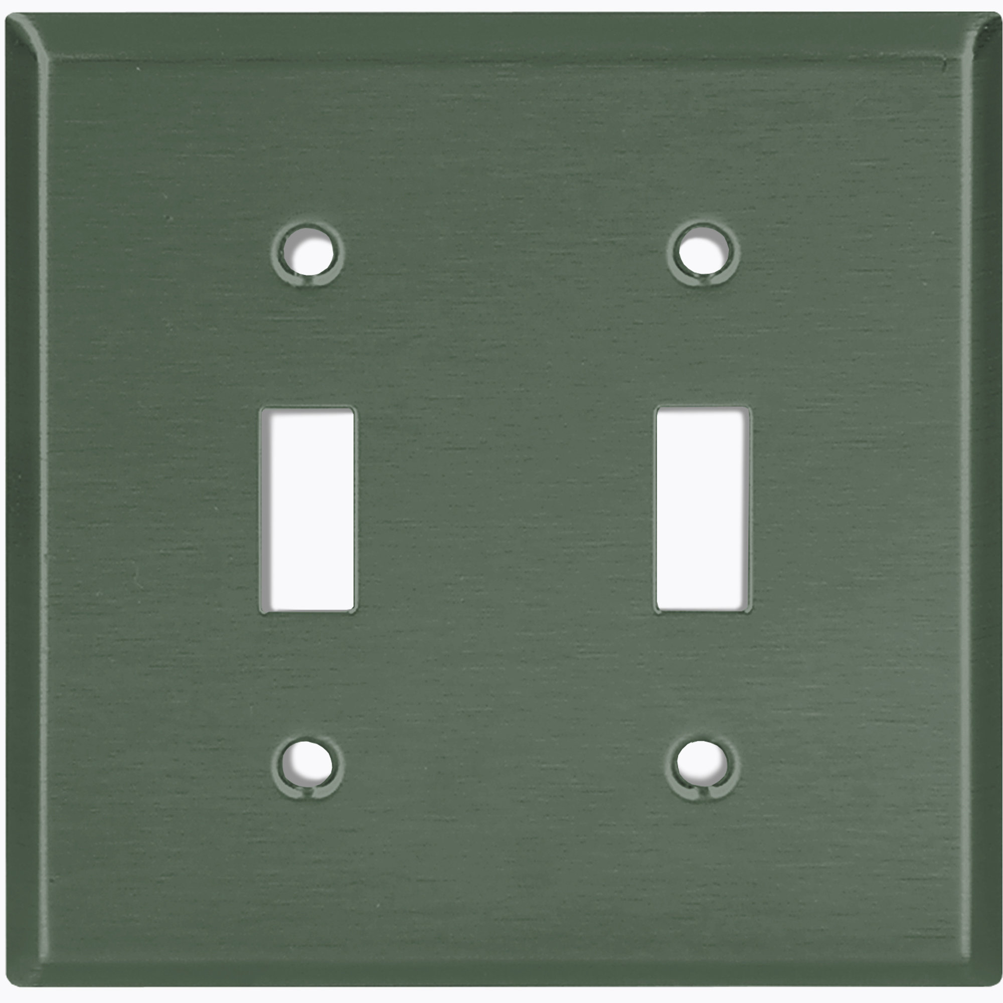 WorldAcc Metal Light Switch Plate Outlet Cover (Plain Dark Green ...
