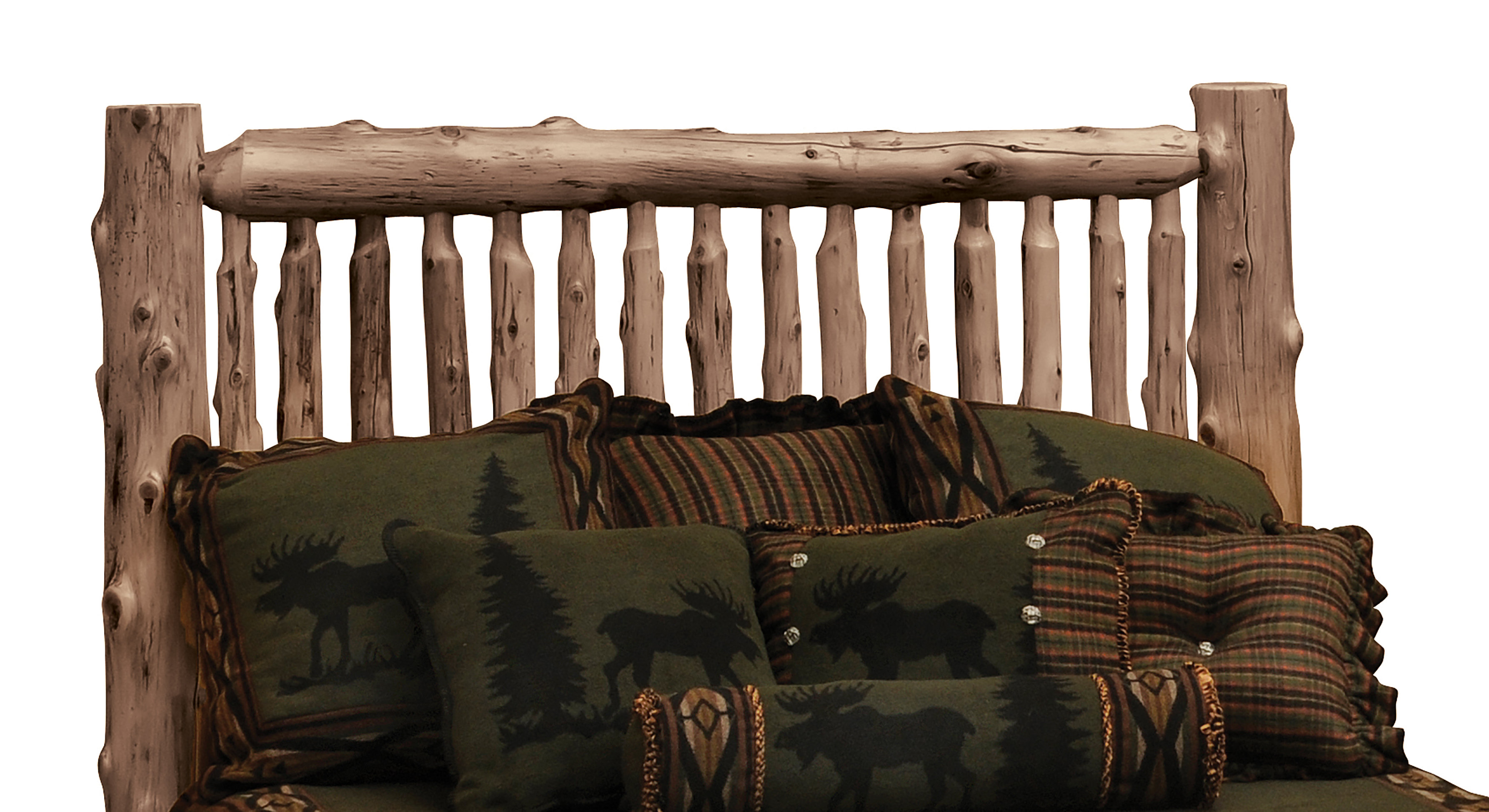 Loon Peak Cedar Single Traditional Headboard In Weathered Finish | Wayfair