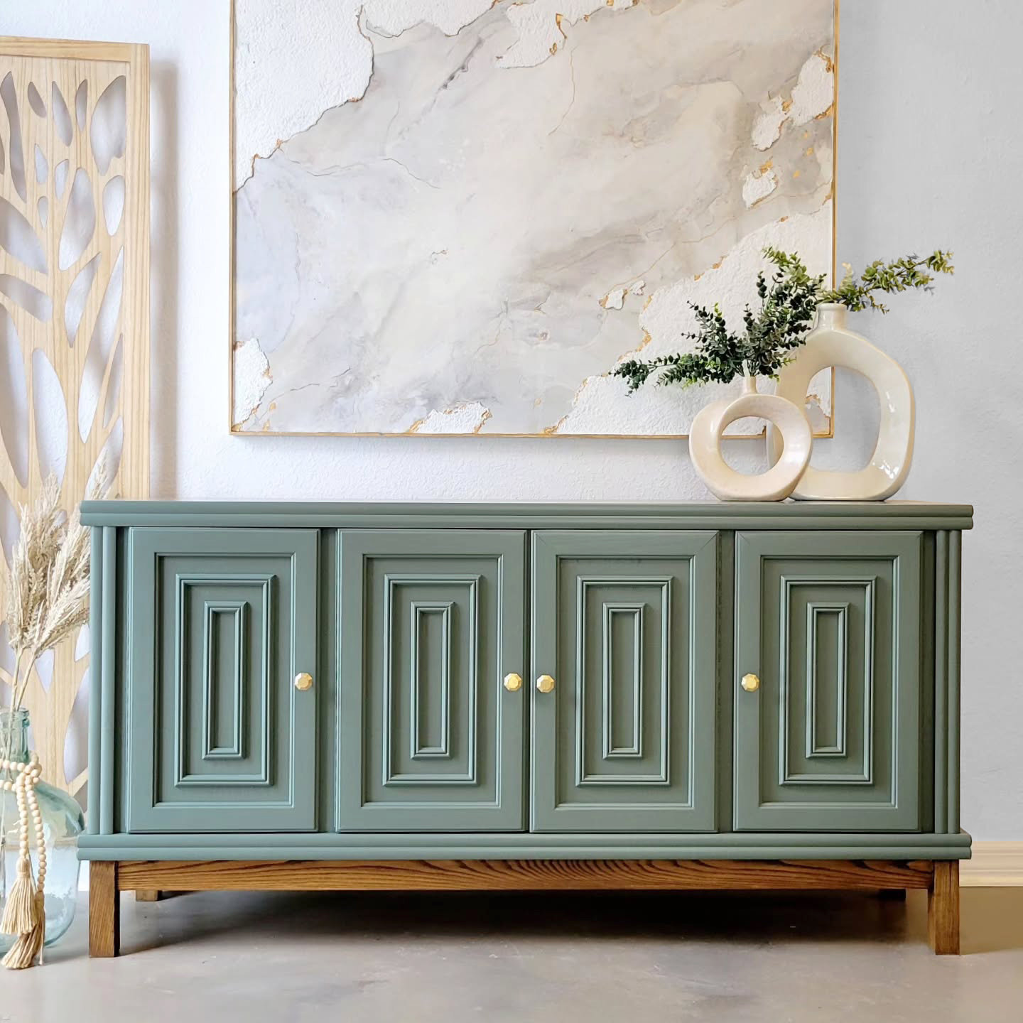 Lark Manor™ Sideboard Buffet Console Cabinet 70"l Pine Wood | Wayfair