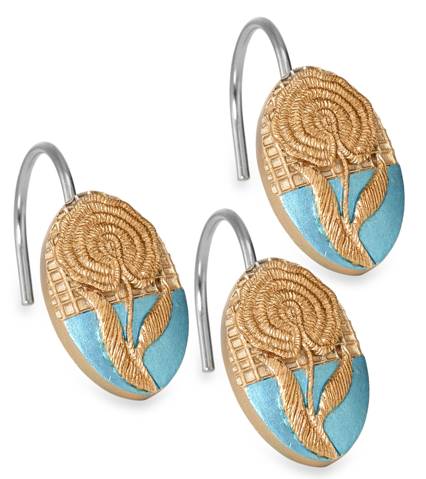 Popular Bath Ombre Rose Shower Curtain Hooks & Reviews | Wayfair