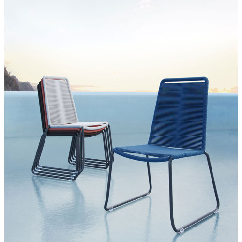 Modern Blue Outdoor Dining Chairs | AllModern