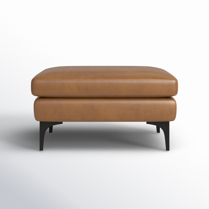 AllModern Jones 32" Wide Genuine Leather Standard Ottoman & Reviews ...